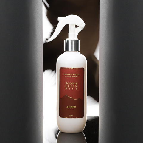Amber Room & Linen Mist - Luxurious Room freshener – Hunza Candle