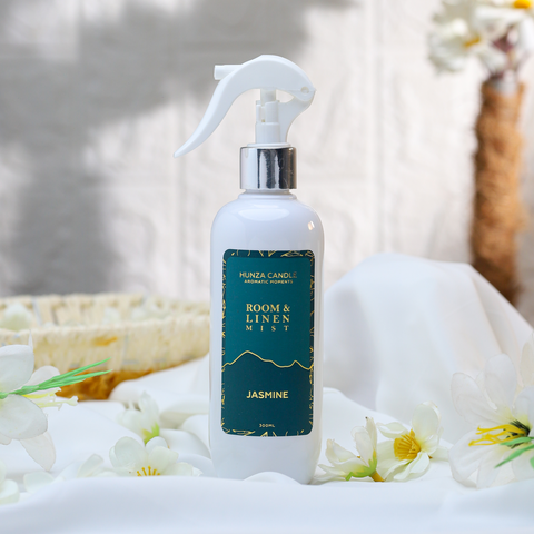 Jasmine Room & Linen Mist - Fresh, Blooming Room Spray – Hunza Candle