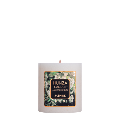 Jasmine Pillar Candle 3x3 – Hunza Candle